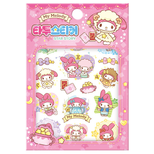 My Melody Star Story Tattoo Sticker – TeeHeeKorea